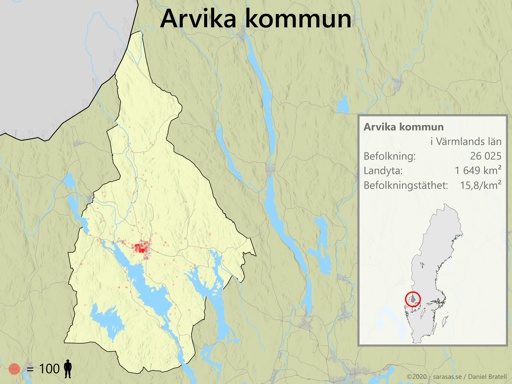 Befokningstäthetskartor för svenska kommuner - högupplösta kartor ...